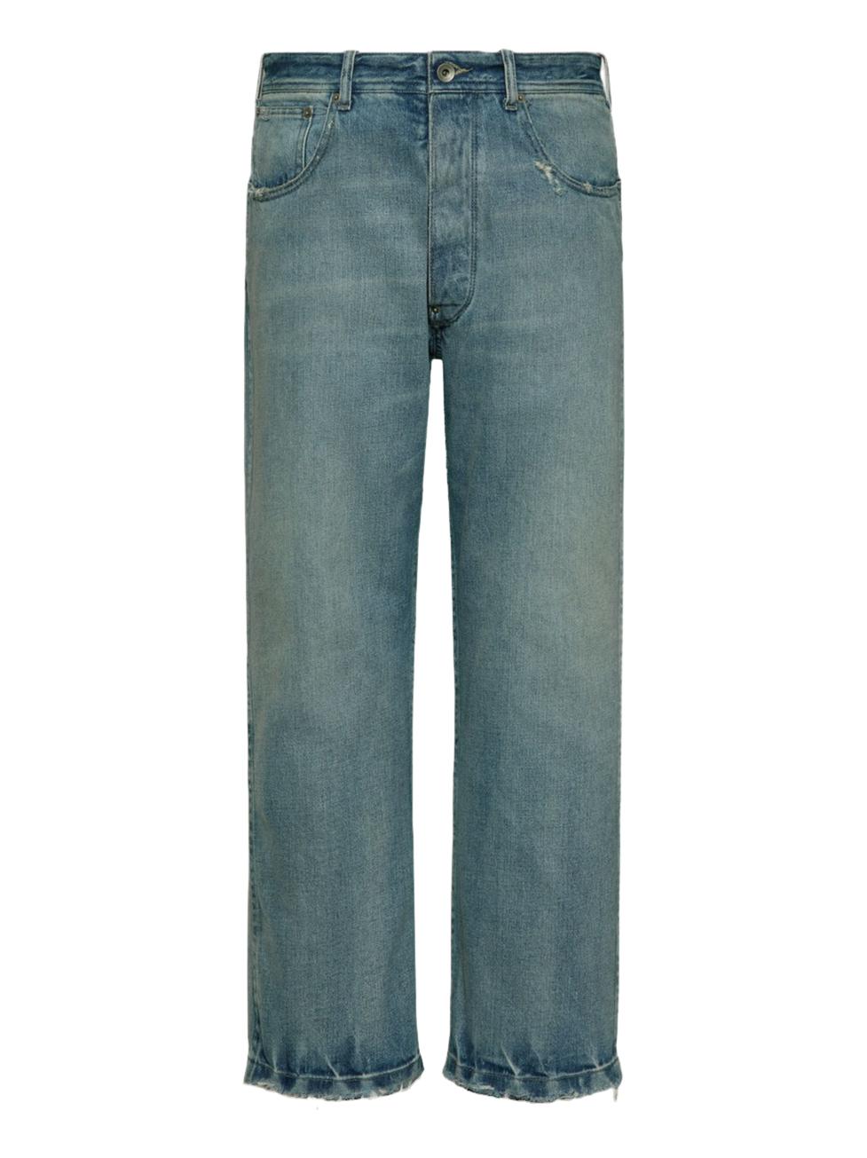 MAISON MARGIELA Maison Margiela High-Waist Wide-Leg Distressed Jeans